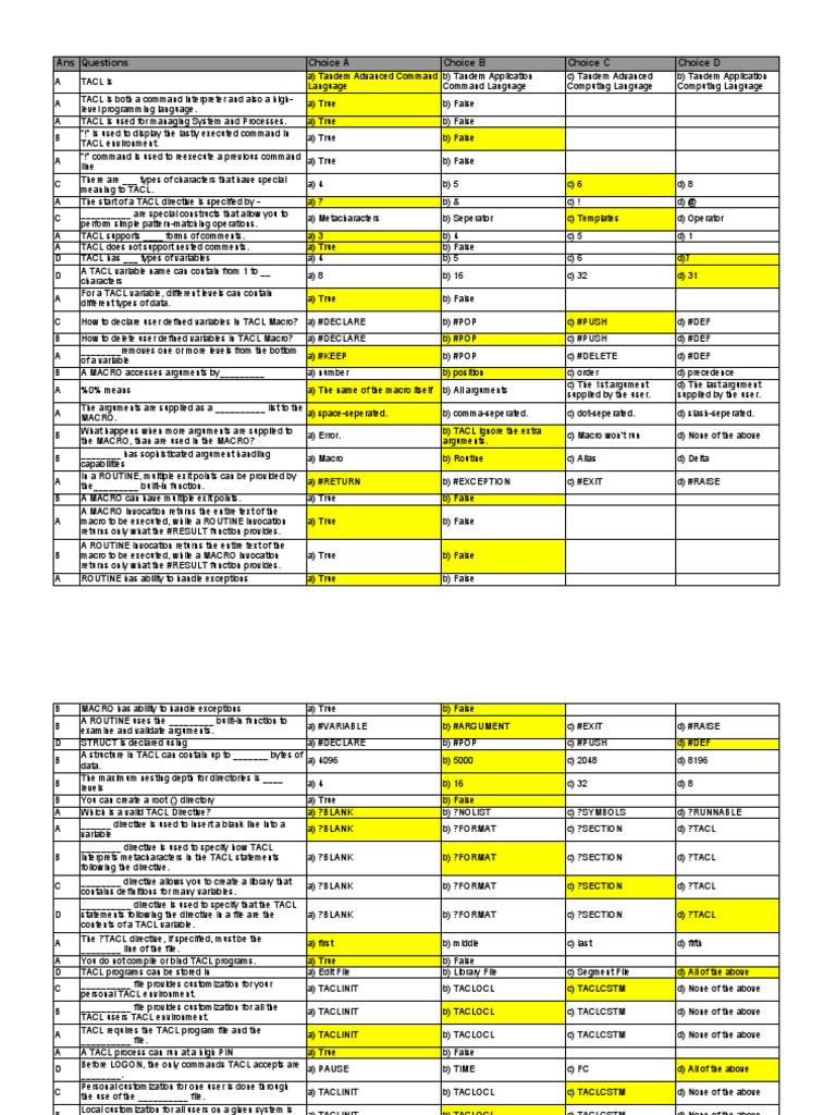 TACL QB - Ver 1 0 | PDF | Command Line Interface | Parameter (Computer Programming)