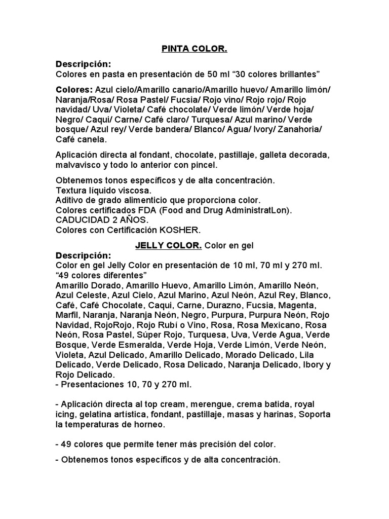 Pinta Color | PDF | Color | Amarillo