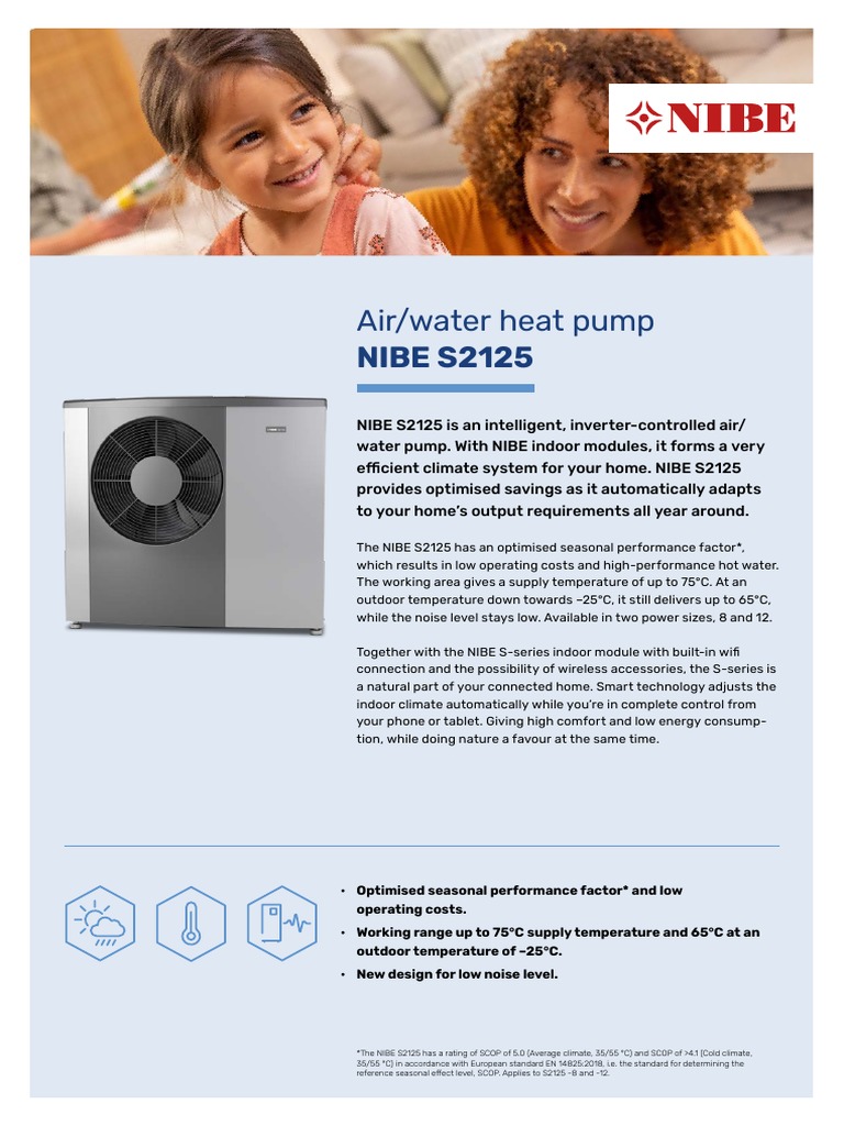 Nibe S2125 Brochure M12867-1 | PDF | Water Heating | Heat Pump
