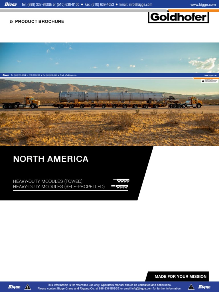 Goldhofer Heavy-Duty Modules Overview | PDF | Trailer (Vehicle) | Steering