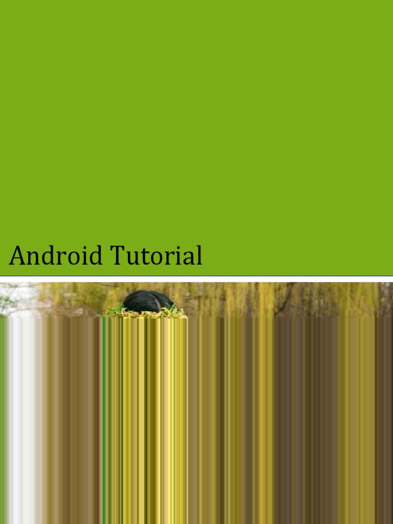 Android Tutorial | PDF | Android (Operating System) | Eclipse (Software)