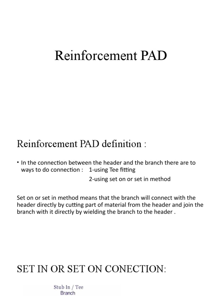 Reinforcement PAD | PDF | Pipe (Fluid Conveyance) | Area