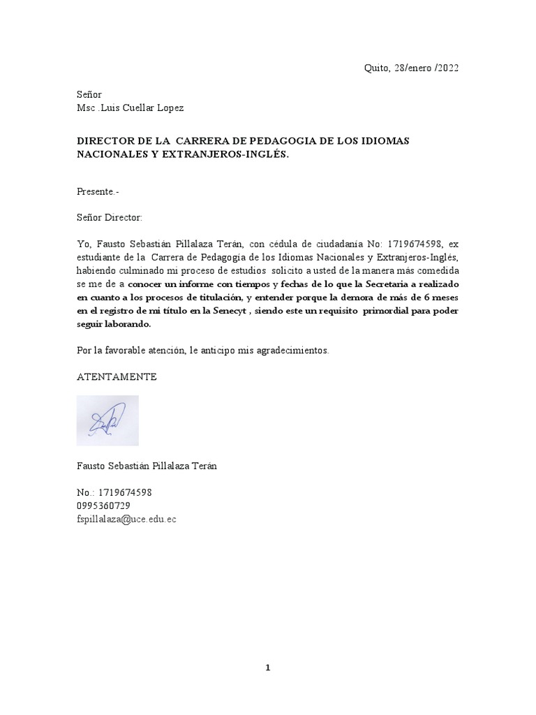 Carta De Solicitud De Informe Ejemplo Kulturaupice - vrogue.co