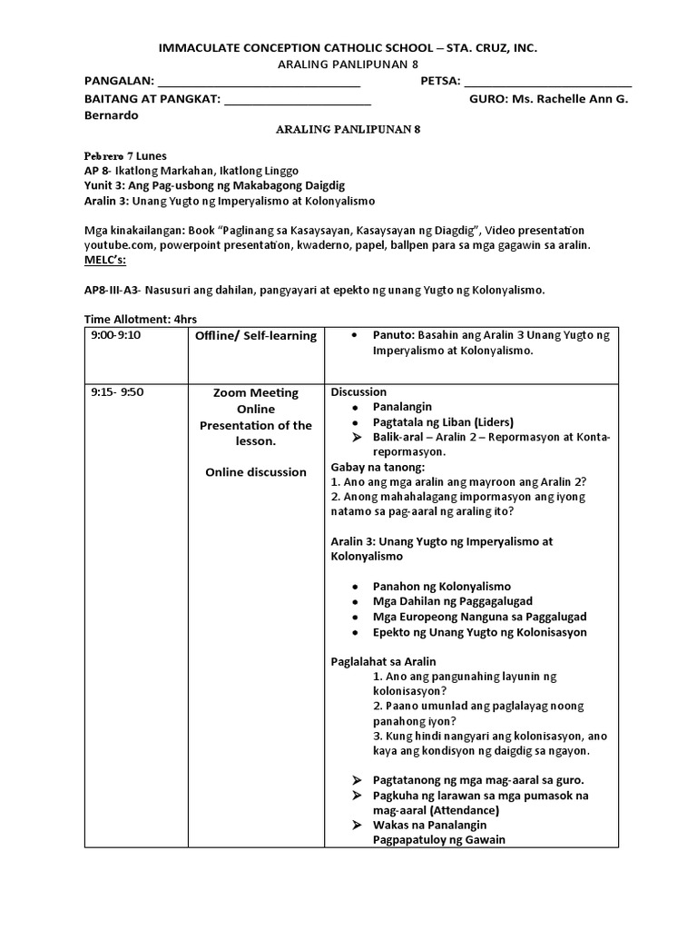 Q3 - G8 AP - LEARNING MODULES 3rd WEEK | PDF