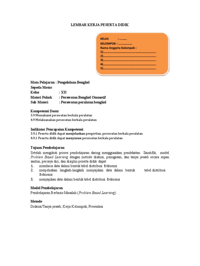 LKPD 9 | PDF