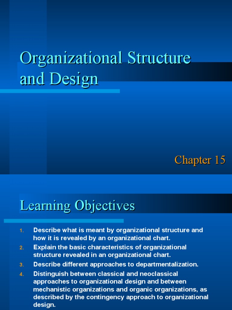 Organizational Structure and Design | PDF | Organizational Structure ...