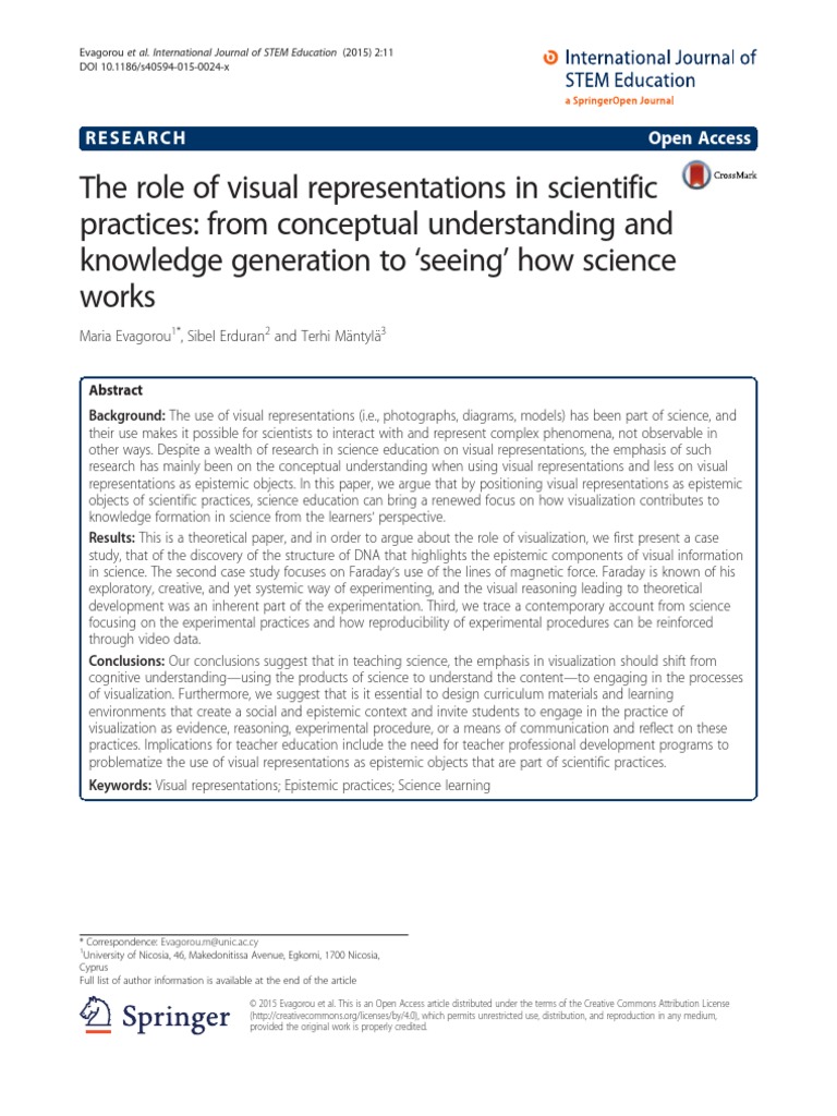 Evagorou2015 Article TheRoleOfVisualRepresenta | PDF | Science ...
