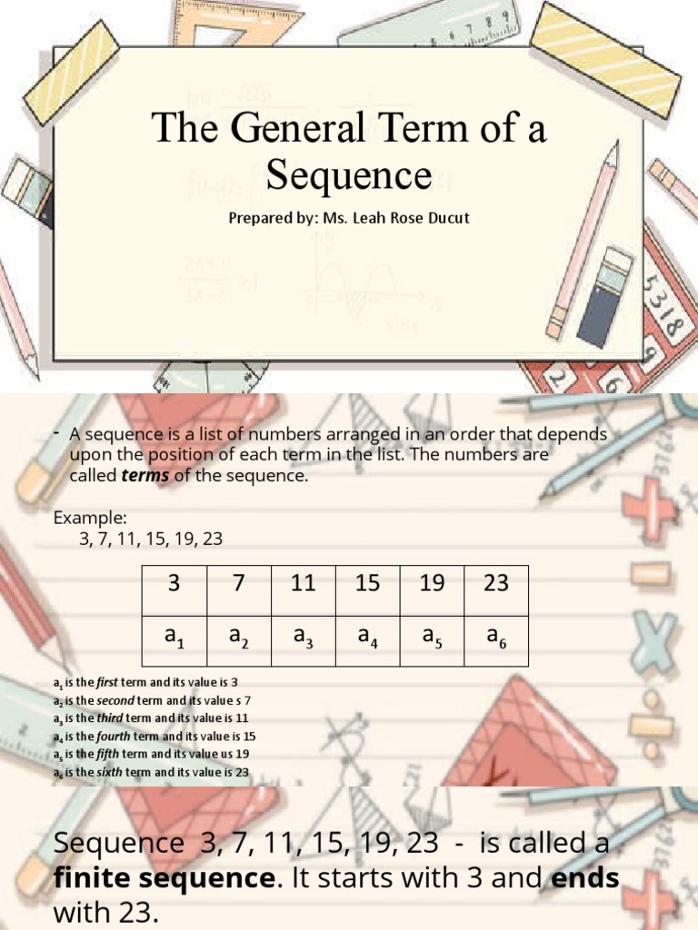 4 The General Term of A Sequence | Download Free PDF | Sequence ...