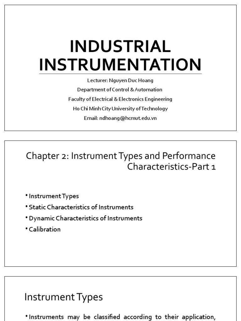 Industrial Instrumentation | PDF | Accuracy And Precision | Pressure ...