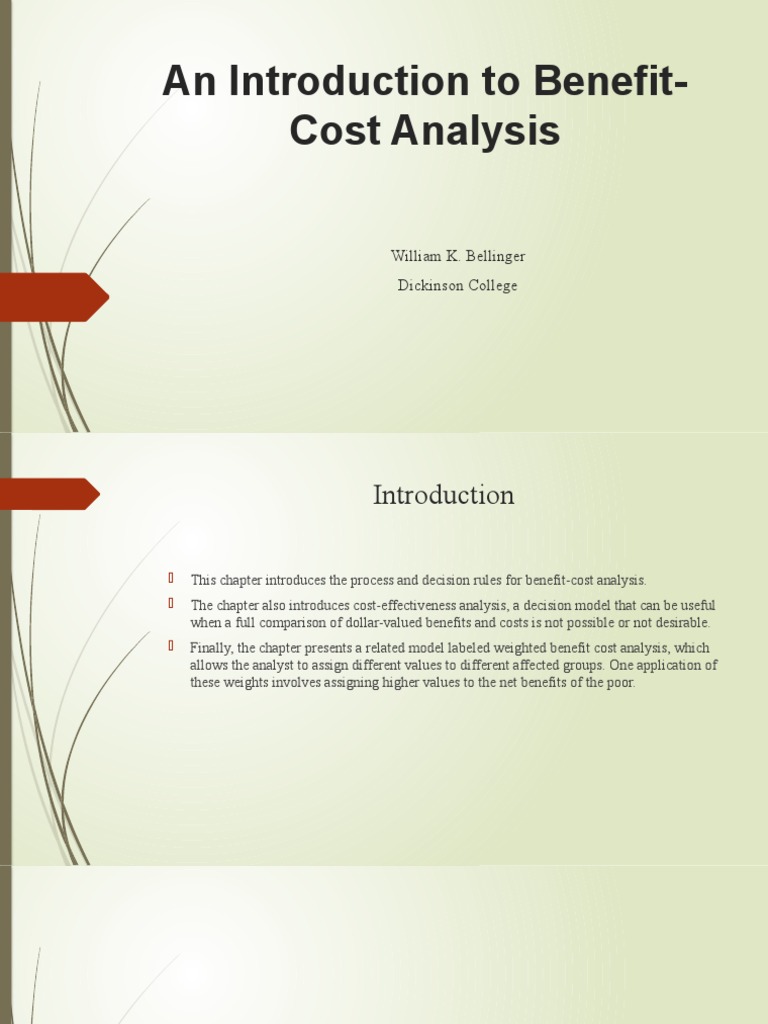 Cost Effective (Benefit-Cost Analysis) | PDF | Cost–Benefit Analysis | Taxes