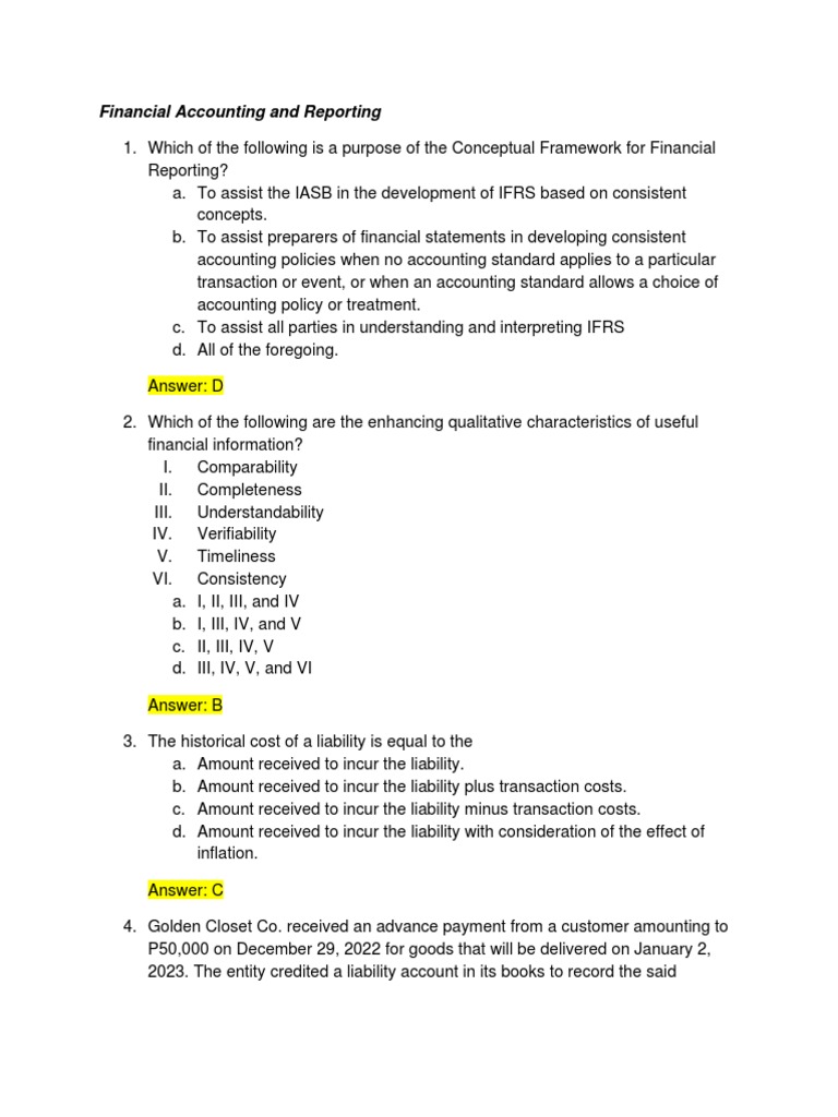 Financial Accounting Exam Review Guide | PDF | Book Value | Depreciation