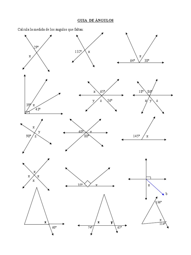 Angulos | PDF | Geometría Elemental | Geometría