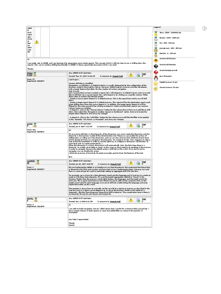 OBIEE Drilldown | PDF | Software | Information Technology Management OBIEE Drilldown | PDF | Software | Information Technology Management
