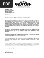 Letter To Postmaster Sample | PDF