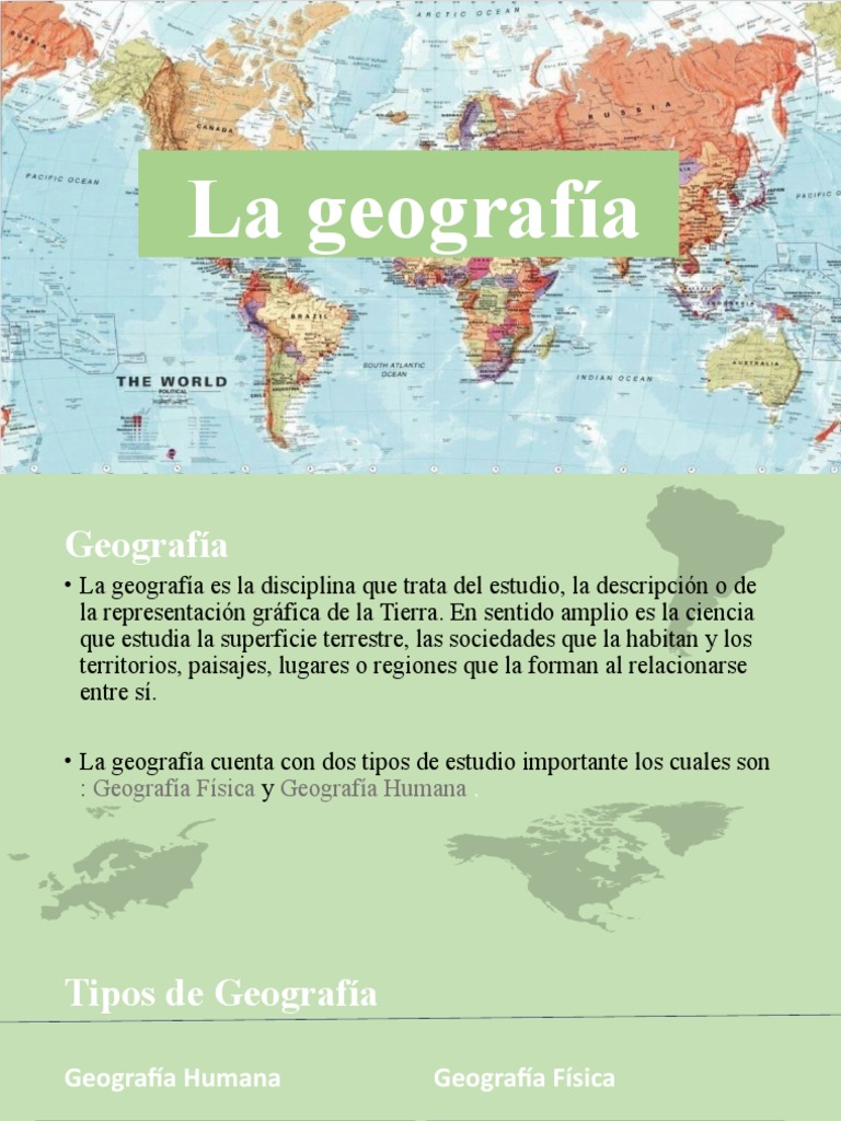GEografia | PDF | Geografía | Ciencias de la Tierra