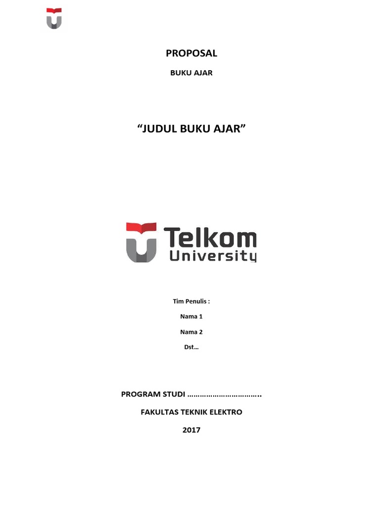 Contoh Proposal Penerbitan Buku Ajar | PDF