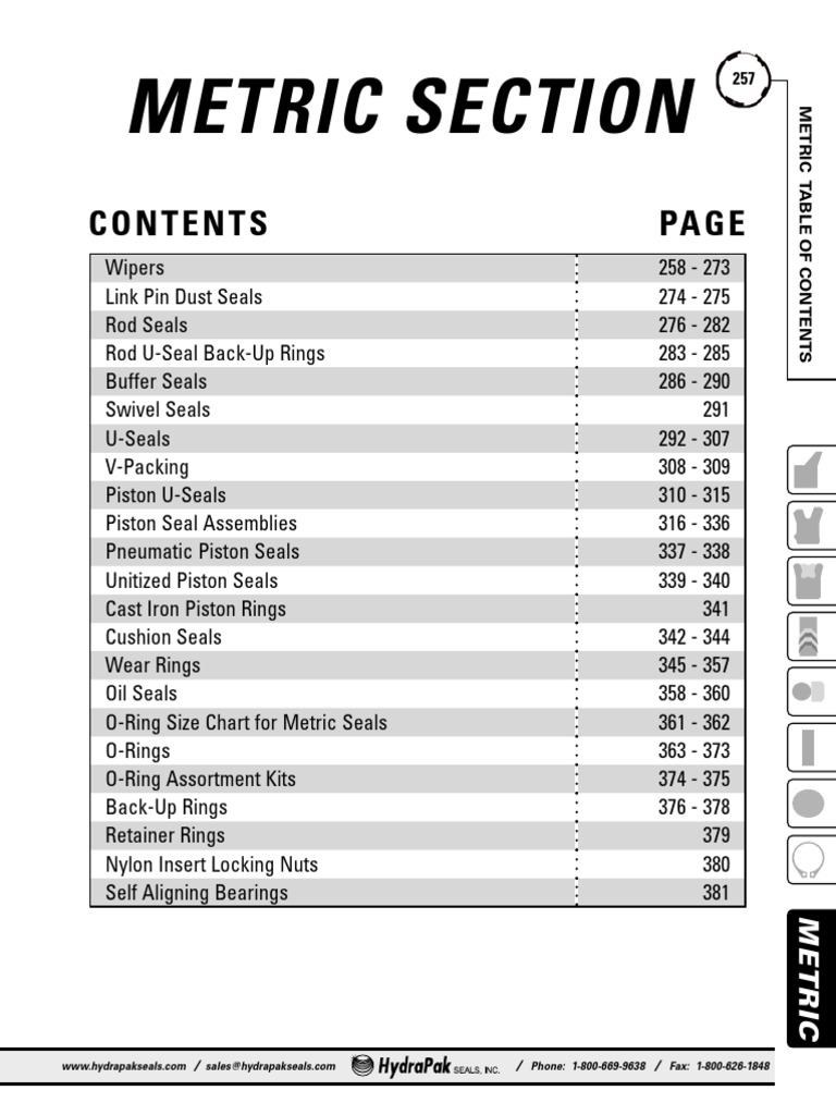 Metric Pages 257-382 | PDF | Piston | Polyurethane