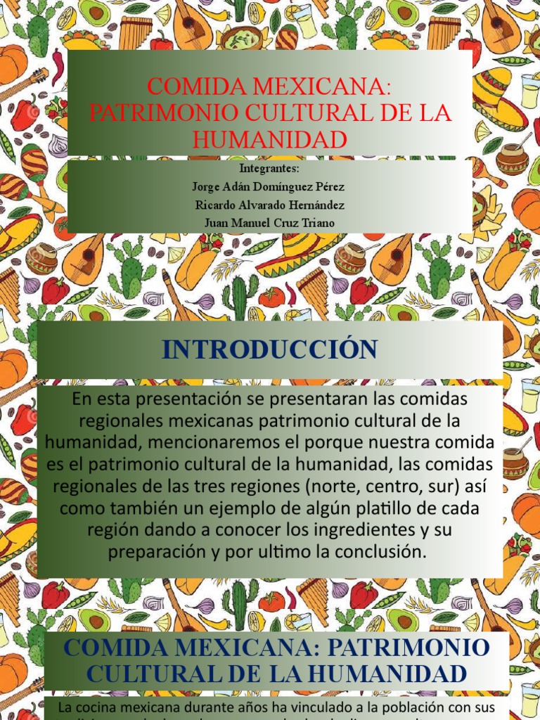 Comida Mexicana | PDF | Cocina mexicana | Taco