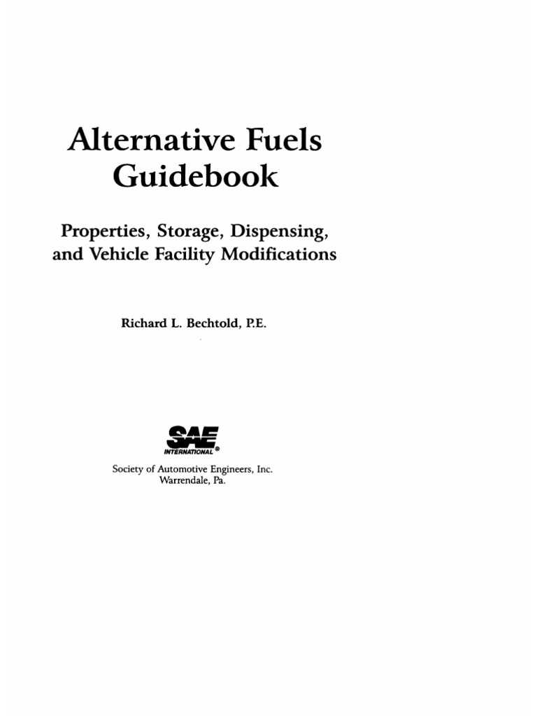 Alternate Fuel Guidebook | PDF | Gasoline | Alternative Fuel
