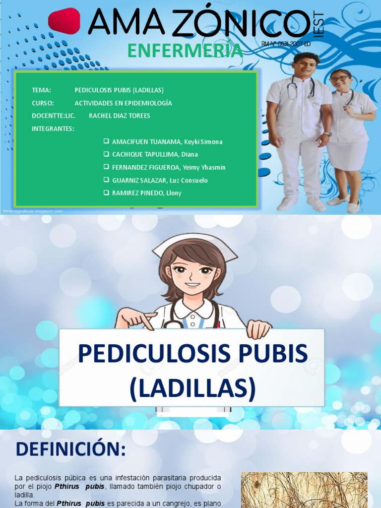Grupo 4 Pediculosis Pubis o Ladillas | PDF | Medicina | Enfermedades y ...