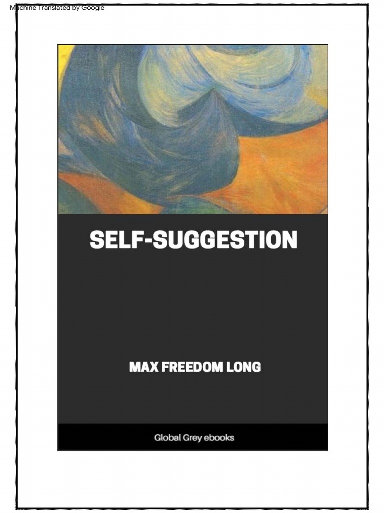 Self Suggestion | PDF | Hipnosis | Sicología