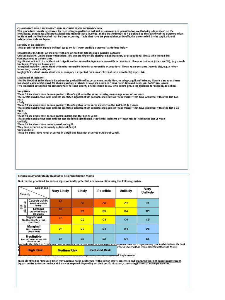 WKEO SIF WorkSheet | PDF | Reliability Engineering | Risk