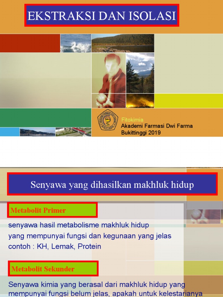 Ekstraksi Dan Isolasi | PDF