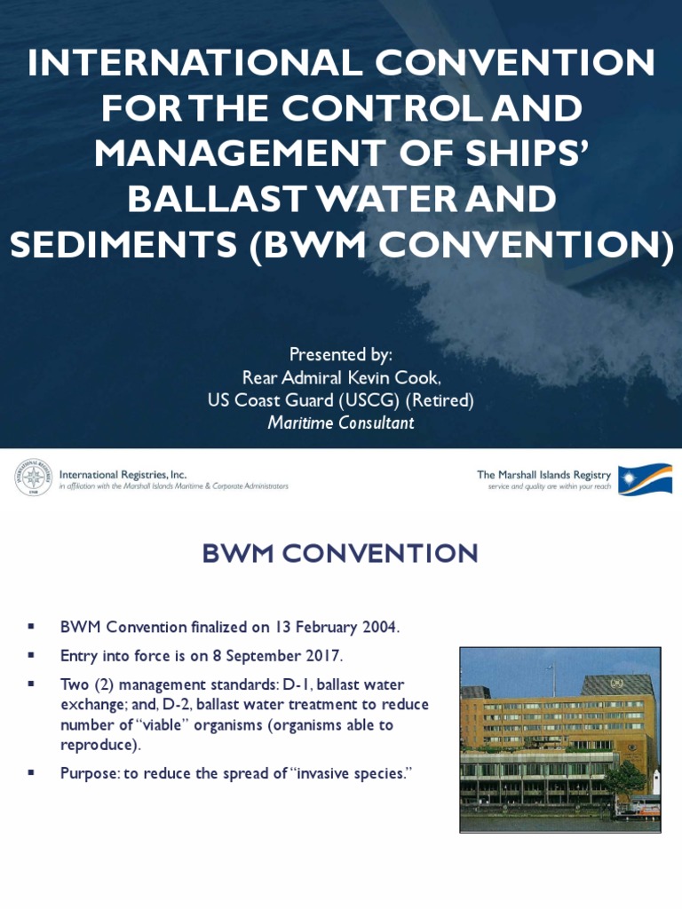 International Convention For The Control and Management of Ships ...