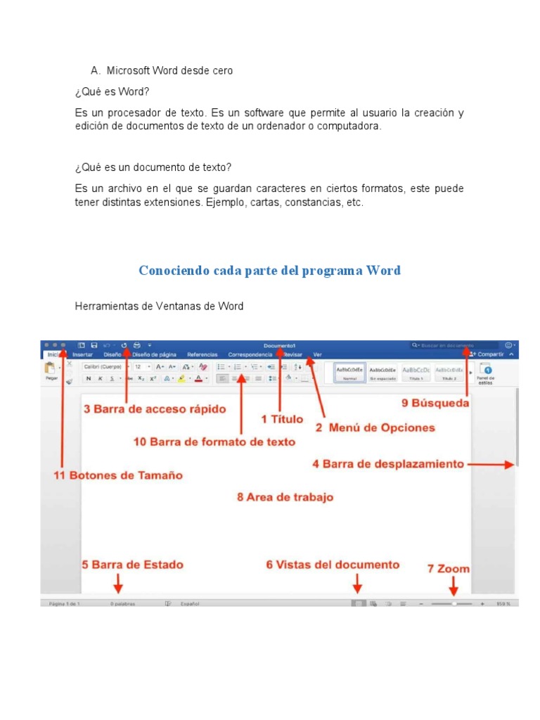 Qué Es Word | PDF | Microsoft Word | Informática