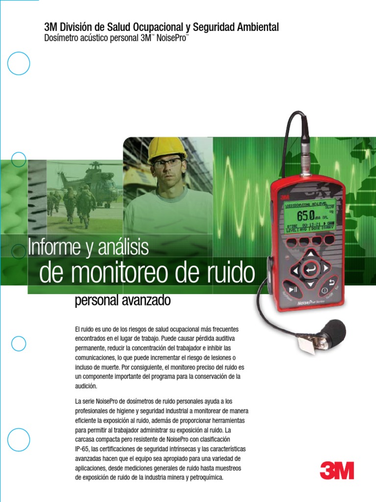 NoisePro Ficha | PDF | Software | Seguridad y salud ocupacional