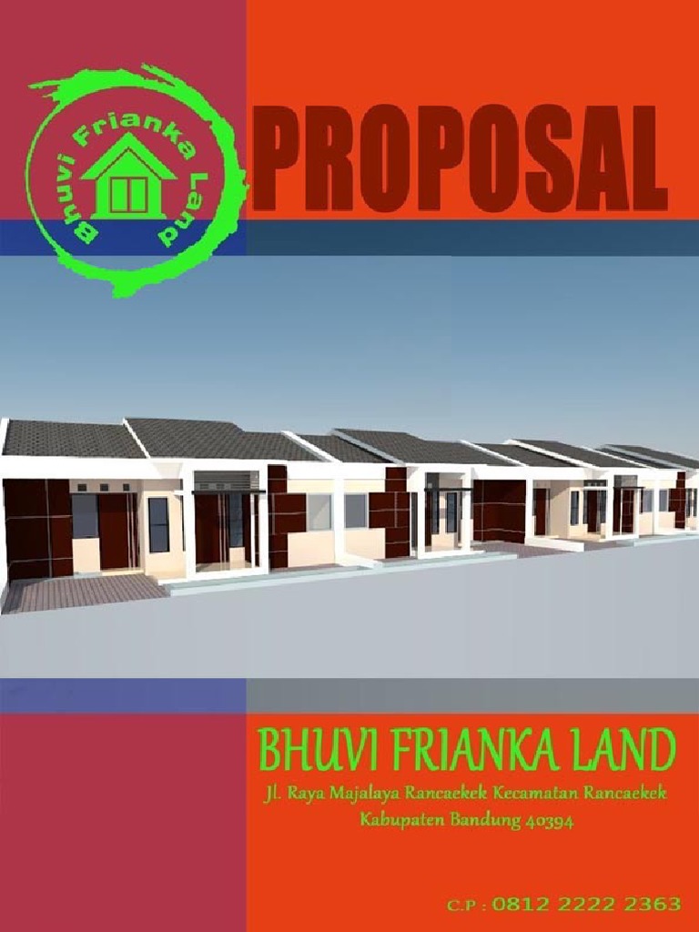 Proposal Perumahan Cari Investor | PDF