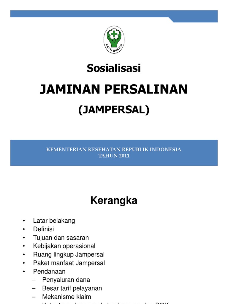Program Jaminan Persalinan (Jampersal) | PDF | Pengelolaan Keuangan ...