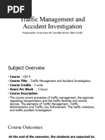 CDI 4 - Traffic Management and Accident Investigation With Driving | PDF