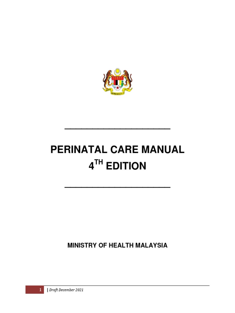 Perinatal Care Manual 4th Edition 2020 | PDF | Maternal Death | Childbirth