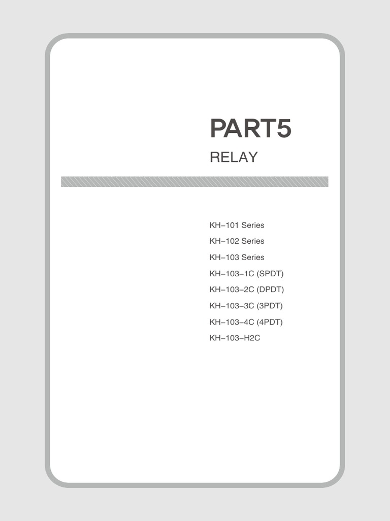 Relay KH 102 C | PDF