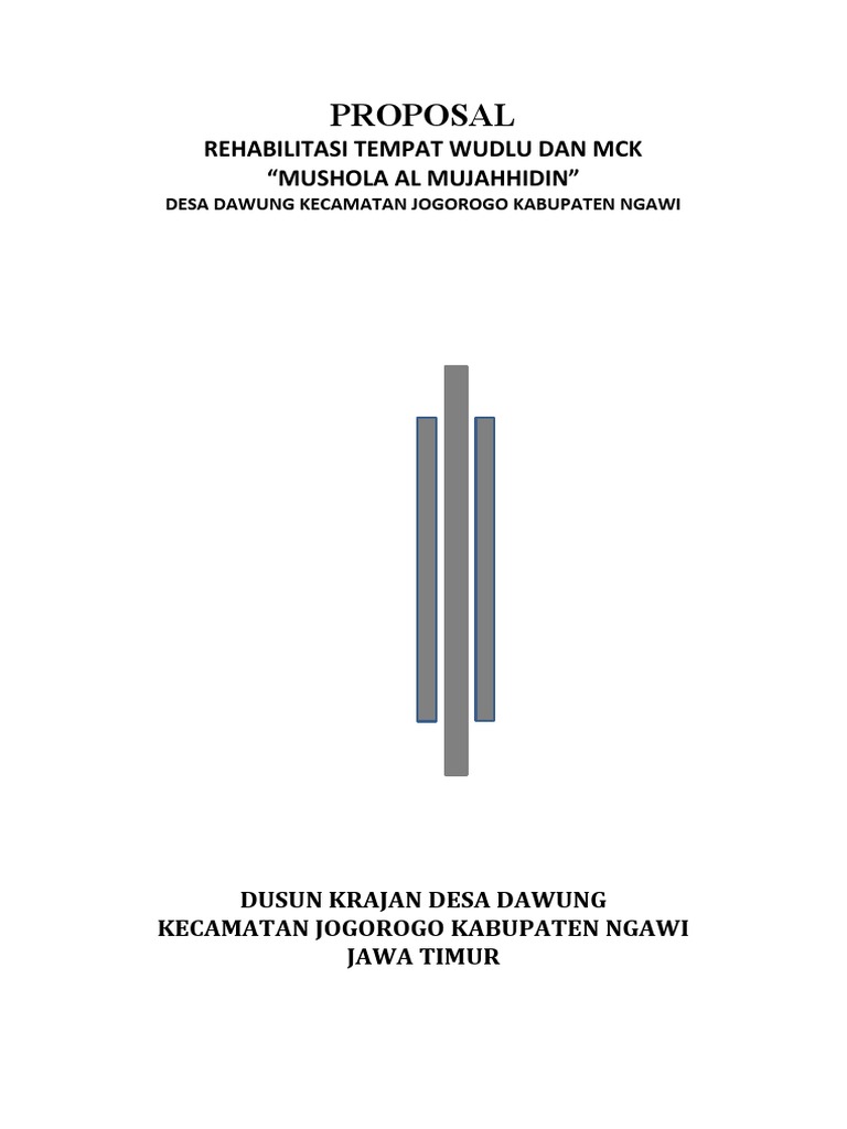 Proposal Rehabilitasi MCK Mushola | PDF