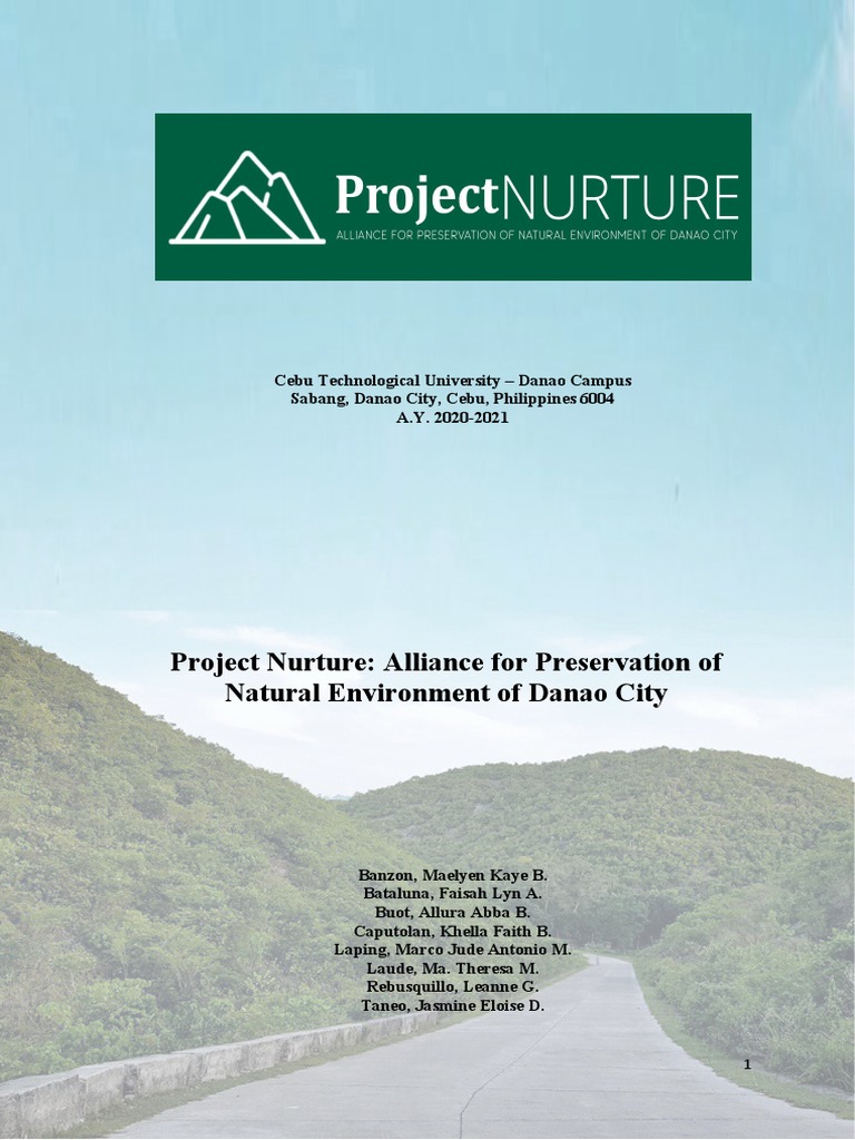 Project Nurture: Danao's Natural Preservation | PDF | Sustainability ...