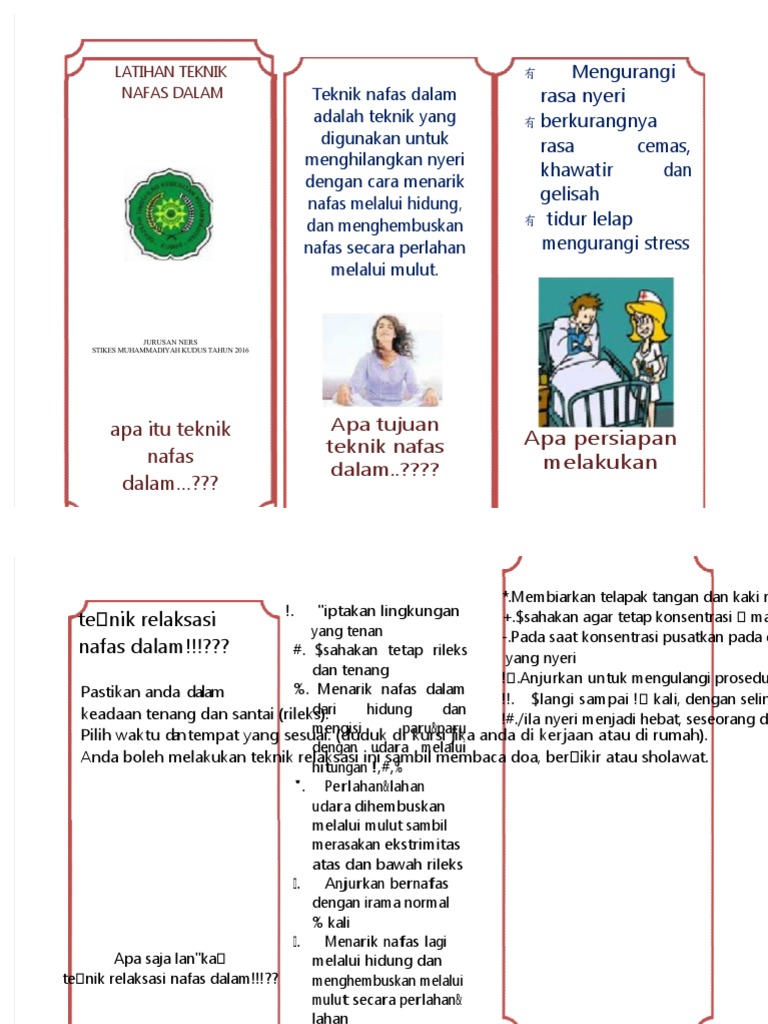 Leaflet Relaksasi Nafas Dalamdoc | PDF