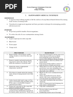 CHECKLIST Medical and Surgical Handwashing | PDF | Hand Washing | Finger