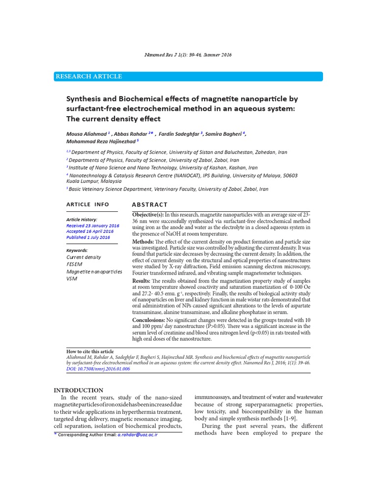 My Det | PDF | Nanoparticle | Electrochemistry