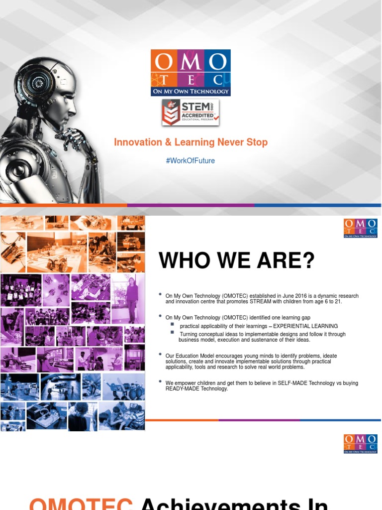 OMOTEC School & STEM LAB Presentation | PDF | Internet Of Things | Reality