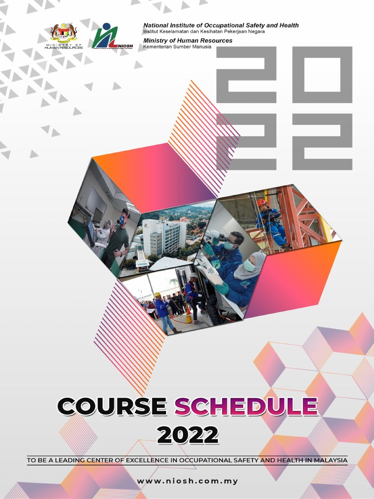 Course Schedule NIOSH 2022 | PDF