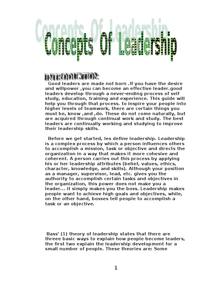 Leadership Theories | PDF