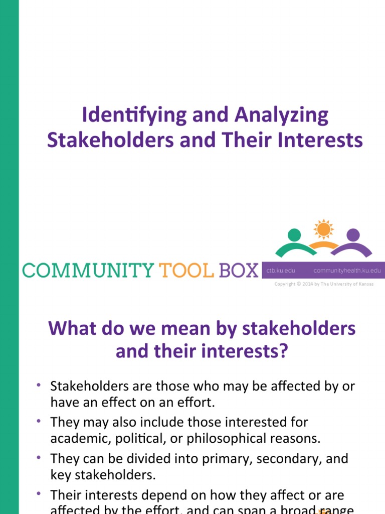 Identifying and Analyzing Stakeholders and Their Interests | Download ...