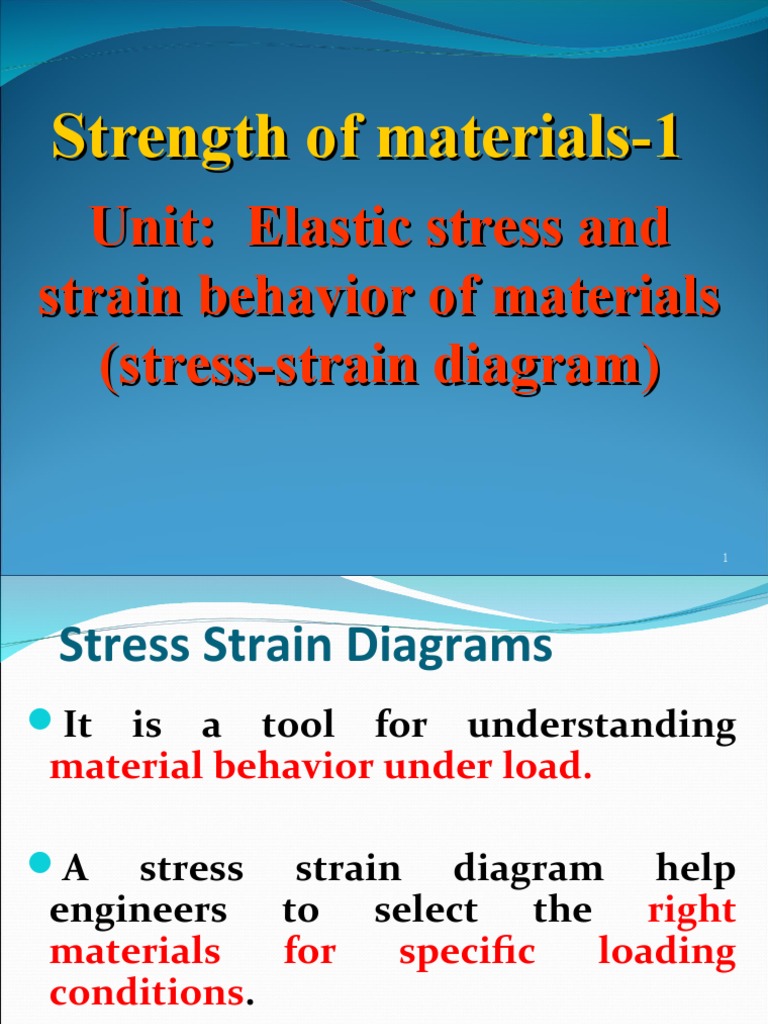LEC-03-Stress Strain Diagram (Lec 2) For Ductile Materials | PDF | Deformation (Engineering ...