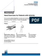 ROM Exercises For Hand and Wrist Patient Handout | PDF | Hand | Thumb