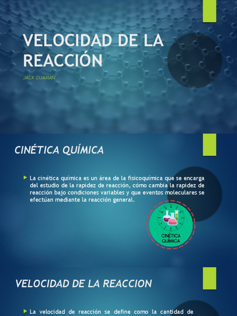 Velocidad de La Reacción | PDF