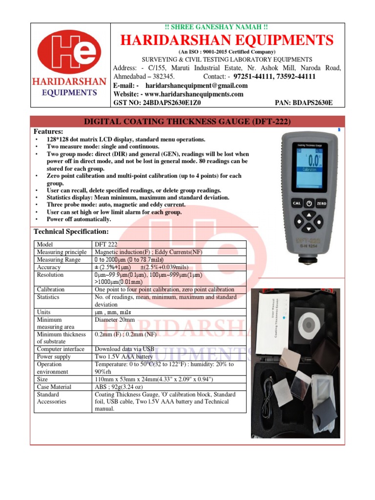He DFT - 222 | PDF | Calibration | Computer Engineering