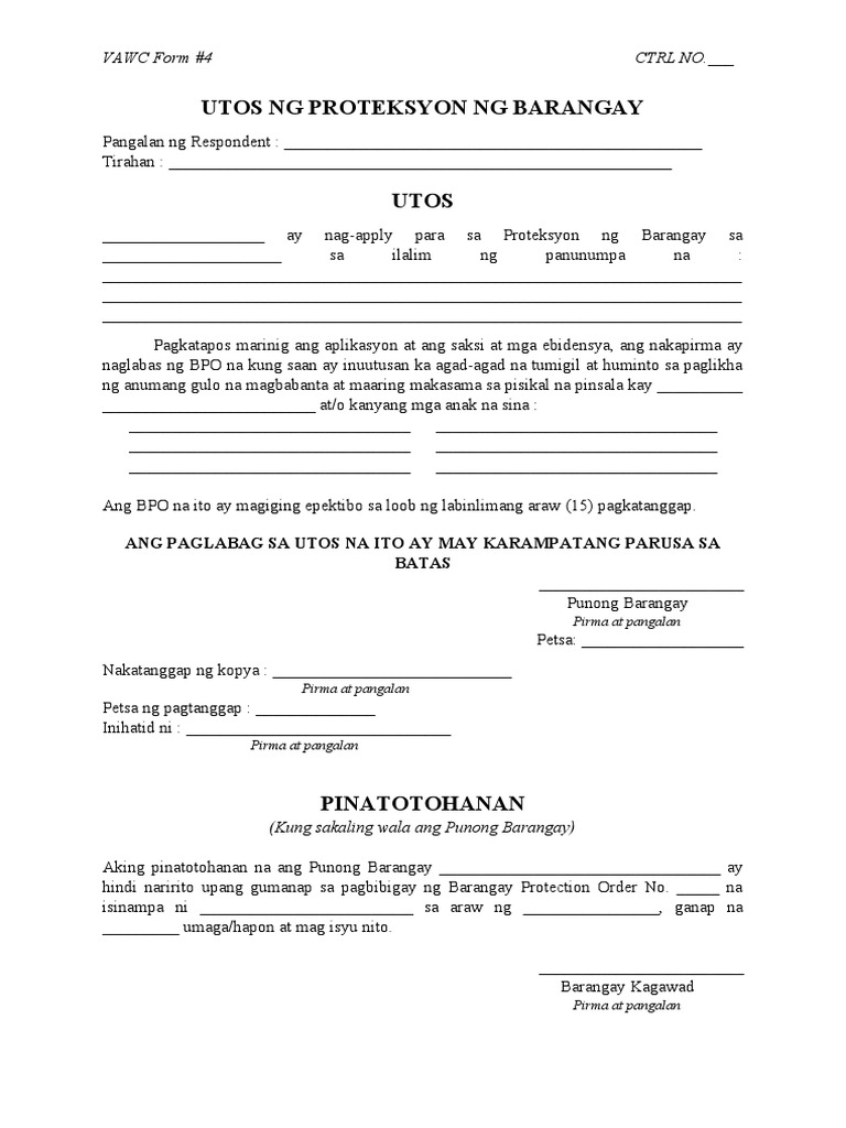 BPO Tagalog | PDF