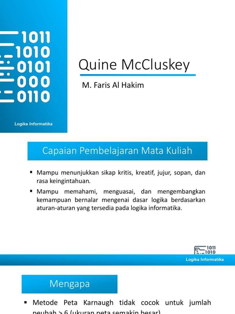 10 - Quine McCluskey - Genap 2020-202 | PDF